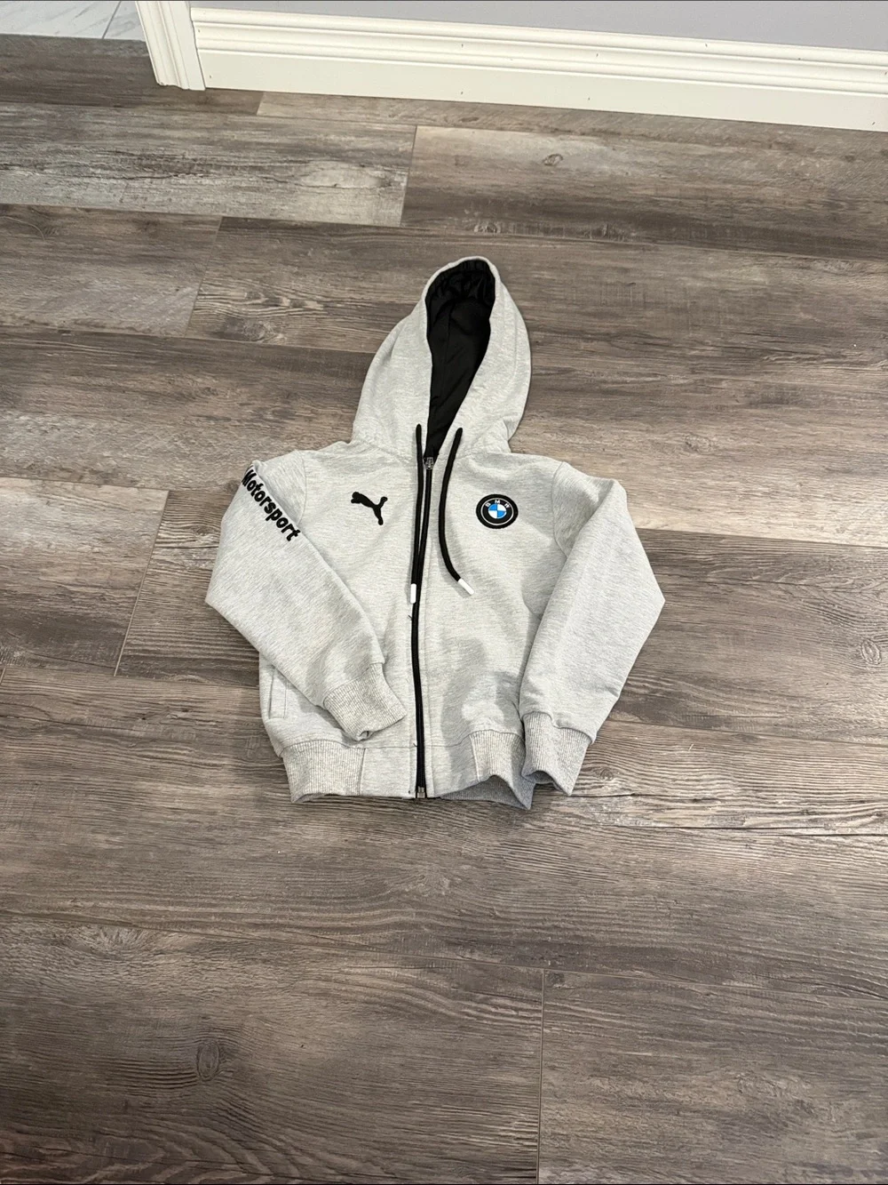 Puma | Shirts & Tops | Puma Light Gray Bmw Motorsport Hoodie With Black ...